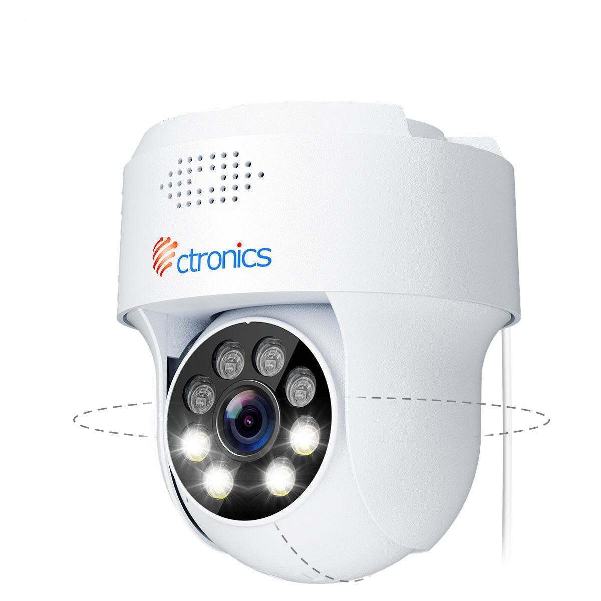 5MP PTZ Caméra Surveillance Extérieur 2,4/5 GHz WiFi Caméra IP Dôme Dé