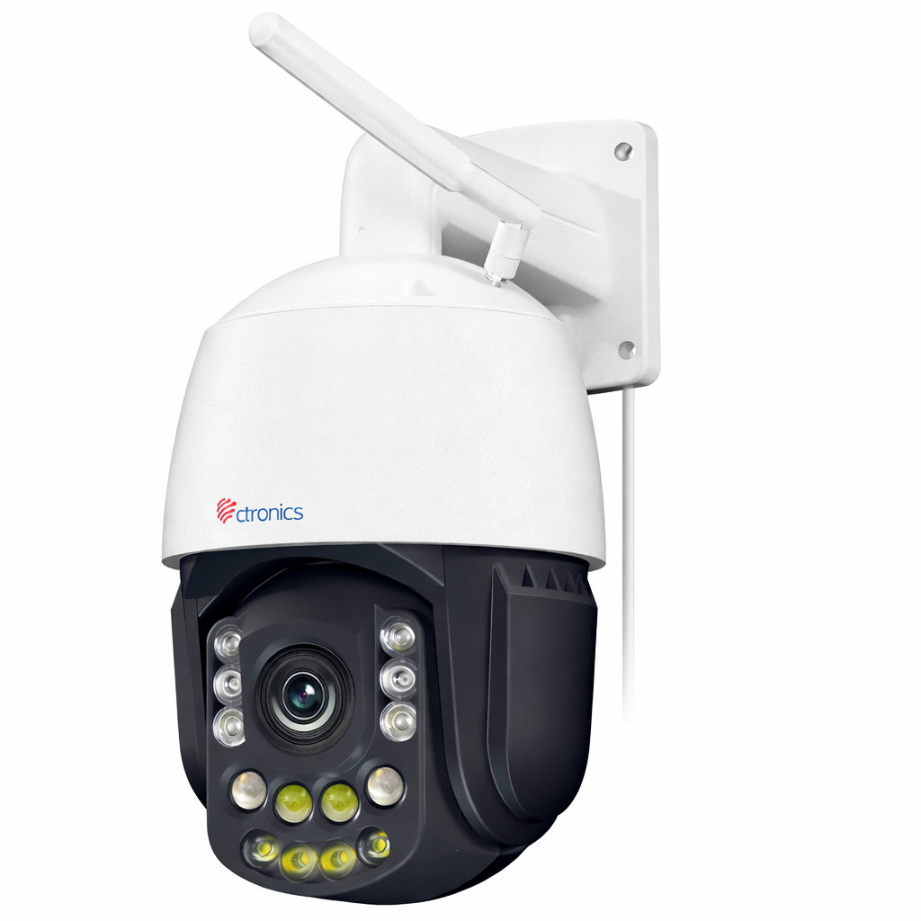 Ctronics 4K 30X 3D Zoom Optique Caméra Surveillance Extérieure, 180M N